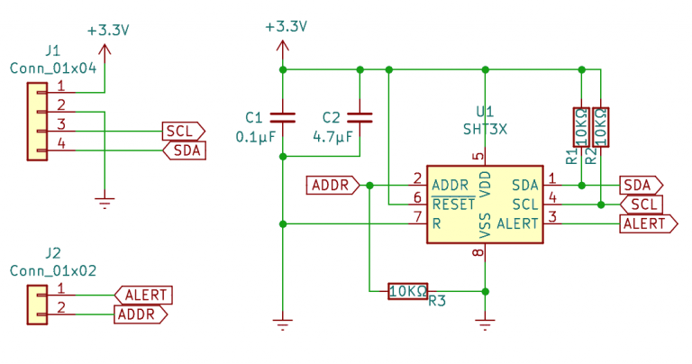 راه اندازی سنسور رطوبت و دما SHT3x